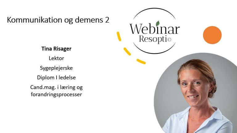 Kommunikation og demens 2 - Center for Refleksiv Praksis